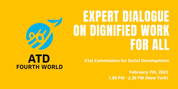 Dignified Work for All - ATD Fourth World